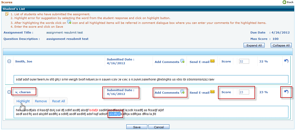 Creating Dropbox Assignment